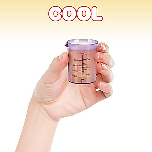 ArtCreativity Chemistry Glass Set, 4 Plastic Laboratory Glasses, Funny Scientific Gifts for Adults, Cool Chemistry Graduation Gag Gift, Unique Drinking Gifts for Men and Women