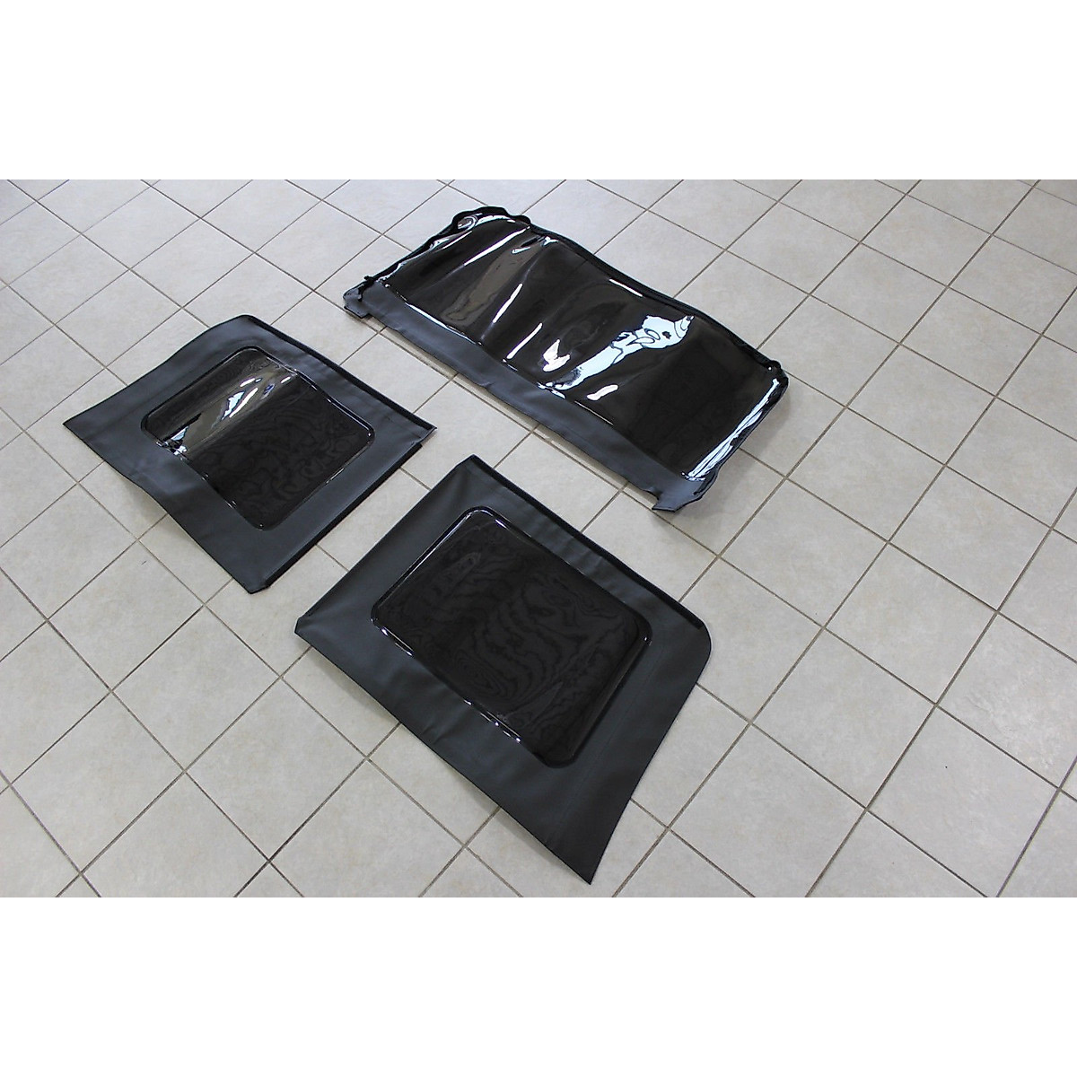 Jeep Wrangler 4 Door Soft Top Tinted Window Kit Set Of 3 Mopar OEM