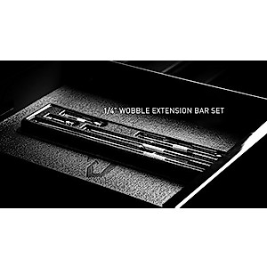 Capri Tools 1/4-Inch Drive Wobble Extension Bar Set, 5-Piece