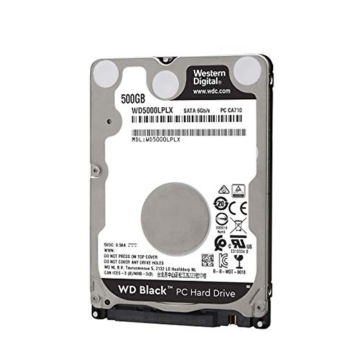 WD Black 500GB Performance Mobile Hard Disk Drive - 7200 RPM SATA 6 Gb/s 32MB Cache 7 MM 2.5 Inch - WD5000LPLX (Renewed)