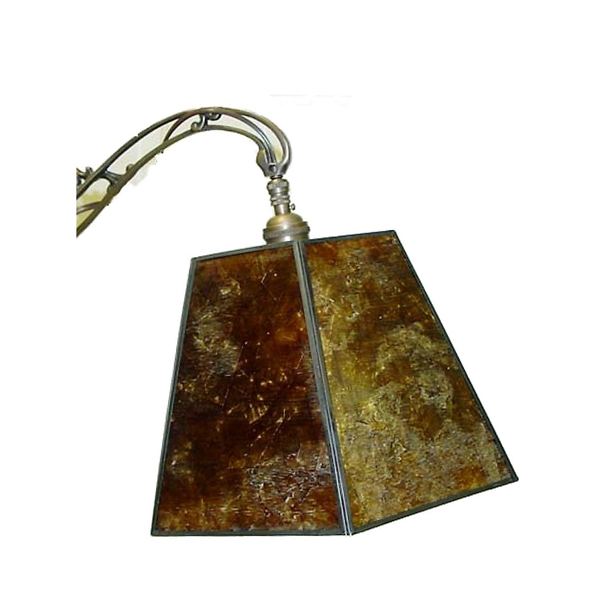 Upgradelights 10 Inch Uno Down Bridge Mica Lamp Shade Replacement for Floor Lamps (6x10x7)