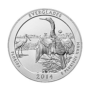 2014 America the Beautiful Florida Everglades S Silver Proof DCam Good