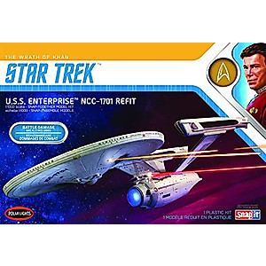 Polar Lights Star Trek U.S.S. Enterprise Refit Wrath of Khan Edition 2T 1:1000 Scale Model Kit