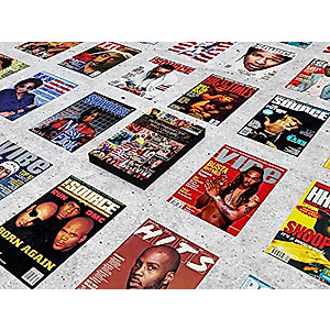 60 Pcs Print Hip Hop/Rap Wall Collage Kit | Music Posters for Room Aesthetic | Unique Retro Magazines Album Covers Printed Photos | Aesthetic Poster | Rapper Posters