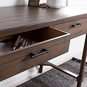 Safavieh Home Collection Filbert Brown 2-Drawer Writing Desk DSK5701C, 0