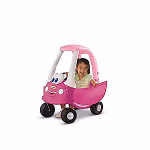 Little Tikes Princess Cozy Coupe Ride-On Toy - Toddler Car Push and Buggy Includes Working Doors, Steering Wheel, Horn, Gas Cap, Ignition Switch - For Boys and Girls Active Play , Magenta