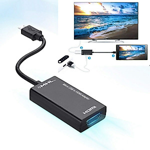 Fastsun MHL Micro USB to HDMI 1080P MHL HDTV Cable Micro USB 2.0 to HDMI Adapter for Android Phone Supports Video USA