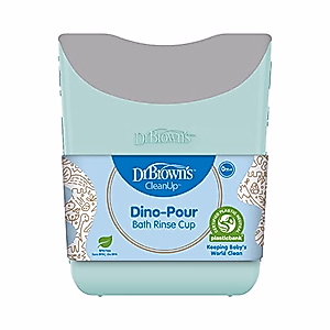 Dr. Brown's CleanUp Dino-Pour Bath Rinse Cup, 0m+, BPA Free, Certified Plastic Neutral