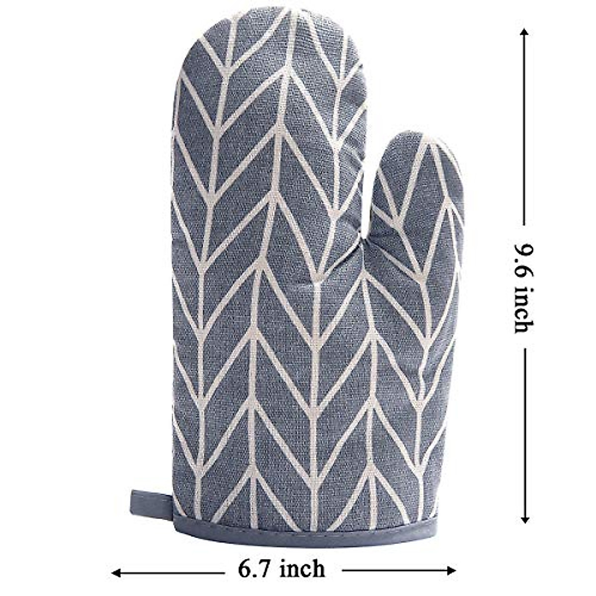 Win Change Oven Mitts and Potholders BBQ Gloves-Oven Mitts and Pot Holders with Recycled Infill Silicone Non-Slip Cooking Gloves for Cooking Baking Grilling (4-Piece Set,Grey)