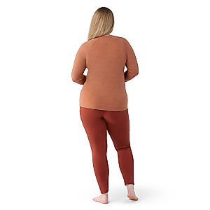 Smartwool Women's Plus Size Classic Thermal Merino Wool Base Layer Crew (Slim Fit), Copper Heather, 4X