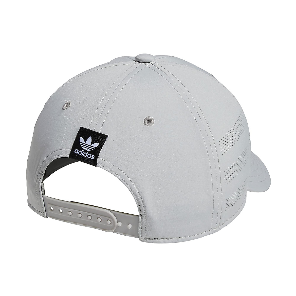 adidas Originals Men's Beacon Structured Precurve Snapback Cap, Stone Grey/Black, One Size