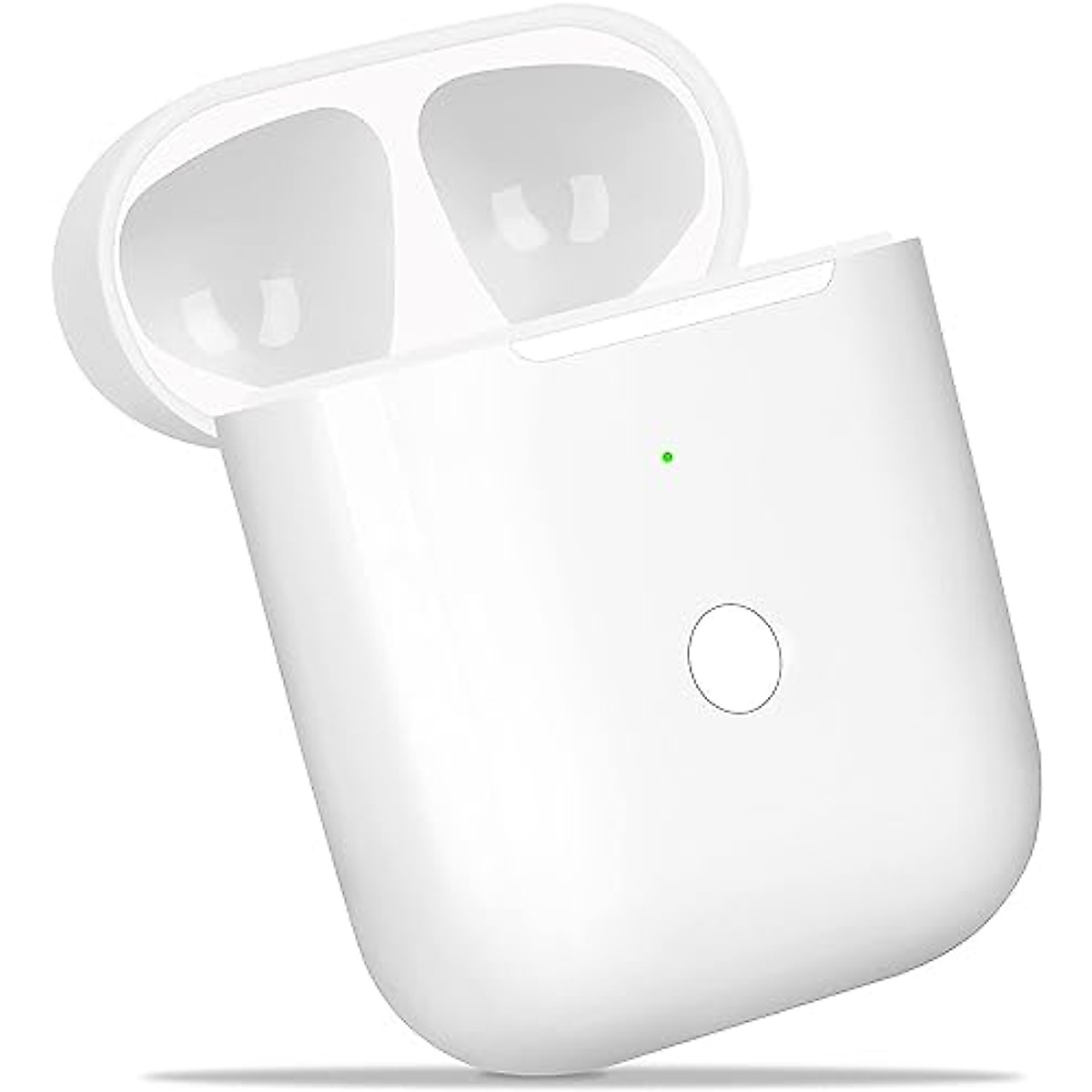 Upgraded Compatible with AirPods 1&2 Wireless Replacement Charging Case, Charger Case with Bluetooth Pairing Sync Button