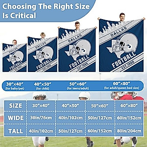 Nmdswov 60" X 50" Throw Blanket - Ideal Gift for Fans - Lightweight and Warm Sofa, Bed, Couch, or Chair Blanket for Men Women Youth