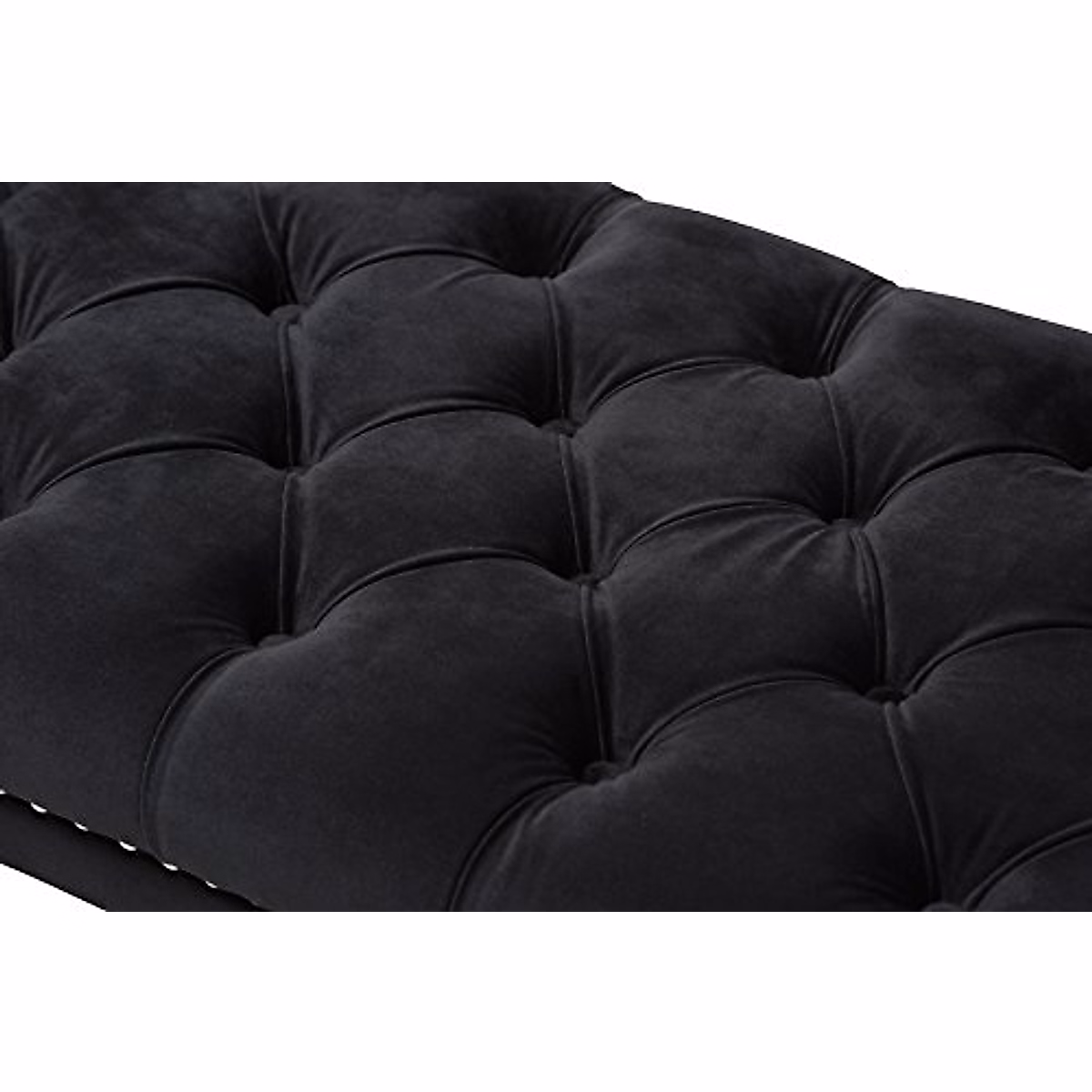 Baxton Studio Herblay Bench, Black