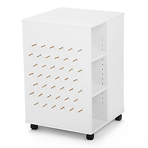 Arrow 81100 Portable 4 Sided Thread, Ribbon and Craft Storage Organization Cube, White Finish