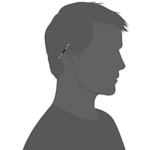 DC Comics Unisex Batman Stainless Steel Industrial Barbell. Official Licensed Jewelry. Black/Silver, One Size (BATMBCT02K)