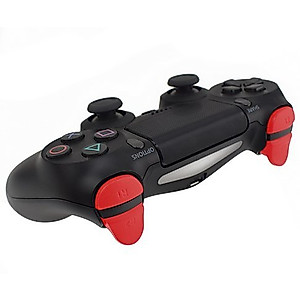 WPS New Version JDM-030 Matte buttons Collection Parts for PS4 Playstation 4 Dualshock 4 ( GEN 2nd Controllers ONLY) (Orange)