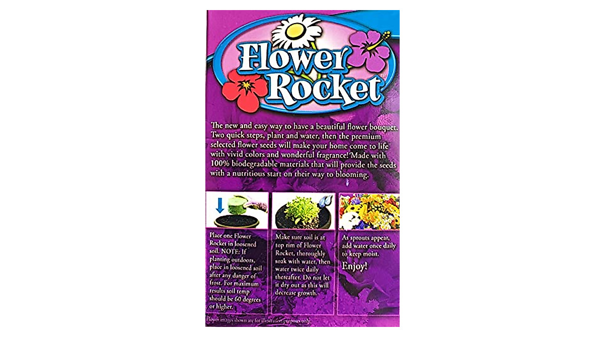 Flower Rocket Summer Bouquet: Plant & Grow Thousands of Flowers