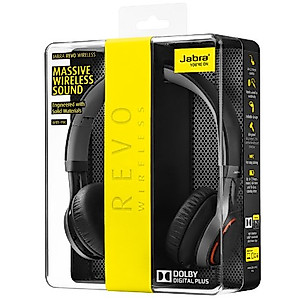 Jabra REVO Wireless Bluetooth Stereo Headphones - Retail Packaging - Black (Discontinued by Manufacturer)