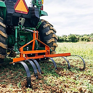 Titan Attachments Cultivator with 6 Spring Steel Shanks 3 Point Quick Hitch
