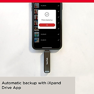 SanDisk 64GB iXpand Flash Drive Luxe - The 2-in-1 USB for iPhone, iPad, and Computer - Thumb Drive with Lightning and USB Type-C Connectors – SDIX70N-064G-GN6NN