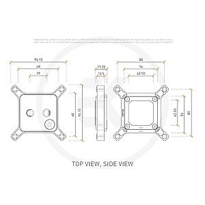 EK Water Blocks EK-Quantum Magnitude D-RGB 20XX Wasserkühler - Nickel + Acrylic