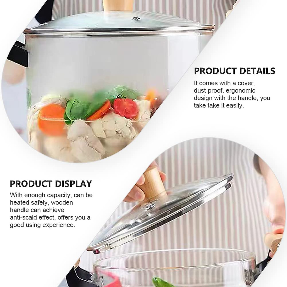Cooking Pot Cooking Pot Pot Glass Pot Noodle Pot Transparent Glass Pot Heat-resistant Soup Pot Porridge Pan Home Cooking Pot 2.5L Cooking Pot Cooking Pot Glass Pot Pot Glass Saucepan