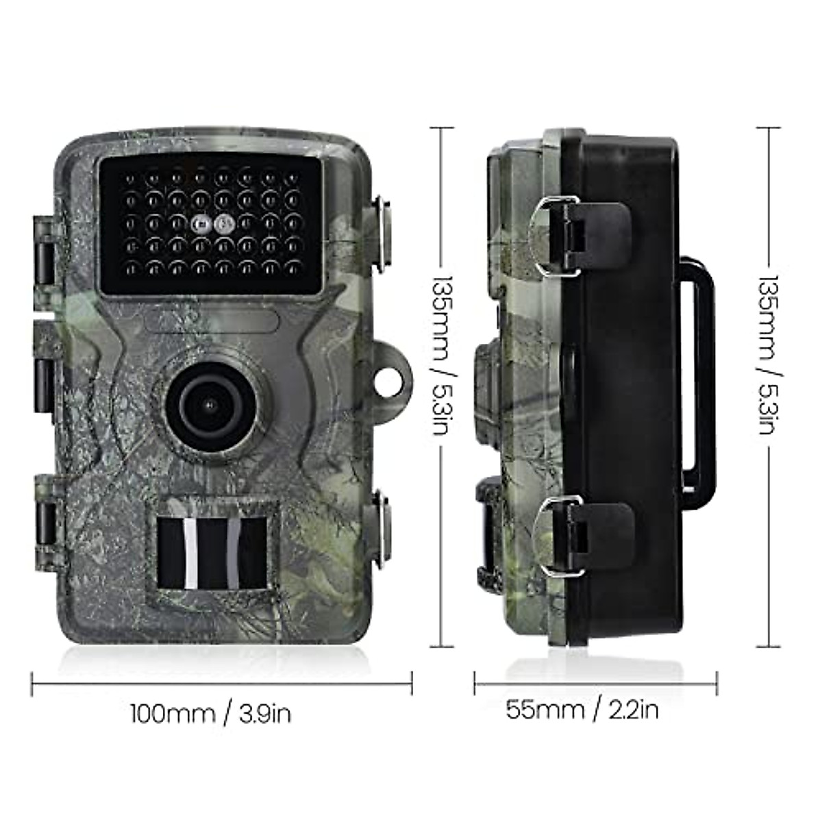 DUONIANHESJ 16MP 1080P Outdoor Camera Field Detection Infrared Camera 2.0 Inch TFT Color Display Day Night Use Hunts Night-Visions Camera (Color : PR100C Camera)