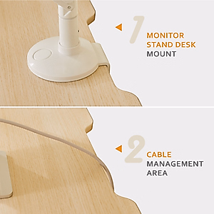 Okin Small Rolling Standing Desk, 36" x 24" One Piece Top Height Adjustable Desk, Electric Stand Up Desk with 4 Caster Wheels, Mobile Sit to Stand Workstation, Light Oak Table Top, White Frame