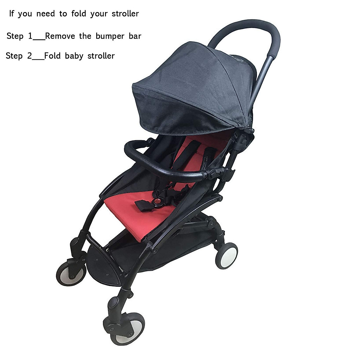 Stroller Handrail Handlebar Compatible with BBZ YOYO Stroller,Baby Yoya Stroller Adjustable Bumper Bar,Armrest,Safety Bar Crossbar Stroller Accessories LLUFO