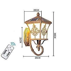 SHIJIANX Solar Lights Outdoor Solar Wall Lantern, Dusk to Dawn Decorative Led Wall Sconce Light Fixture with No Wiring Required -Solar Wall Light-Smart Home Outdoor Waterproof Garden Light