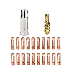 Mig Welding Gun Accessory Tips/Nozzle/Tip Holder, Compatible with Titanium Mig 140 170 Unlimited 200, Vulcan MIGMax 140 215 & Spool Gun, Snap On MIG125 MIG135 Welder Torch 22-PK (.030" KIT 22-PK)