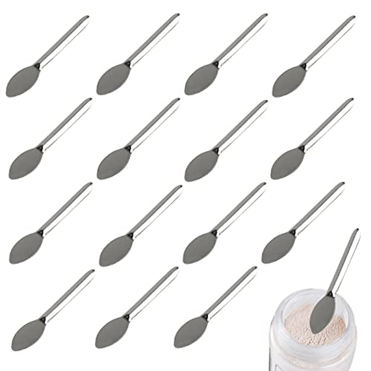 Capsule Filling Machine- 15pcs for Pill Filler Capsule Filling Micro Lab Spoon Spatula Mini Fast and Easy Powder Round Tamper Tool