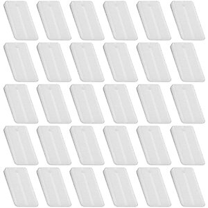 Qualihome Nylon Plastic Shims for Leveling - Clear Plastic Wedges for Home Furniture, Toilet, Bed, Restaurant Table Wedges - Non Slip Levelers, Stabilizers with Ribbed Design - 1-1/8" x 2" (30 PACK)