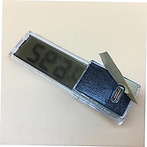 Aquarium Temperature Gauge Aquarium Sticker Fish Tank Water Temperature Meter LCD Digital ABS Reptile 3D Water Temperature Gauge POPETPOP