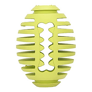 Rubber Football Dog Toy, Environmental Protection Rubber Chew Pet Rugby Toy, Aggressive Chew Durable Safe Molars Training Toy for Dog Stress Relief Mental Enrichment Supplies