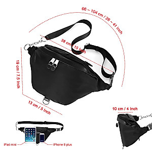 Kamo Crossbody Sling Bag for Women Small Cross Body Bag Purses Nylon Waist Pack Chest Backpack with Adjustable Strap