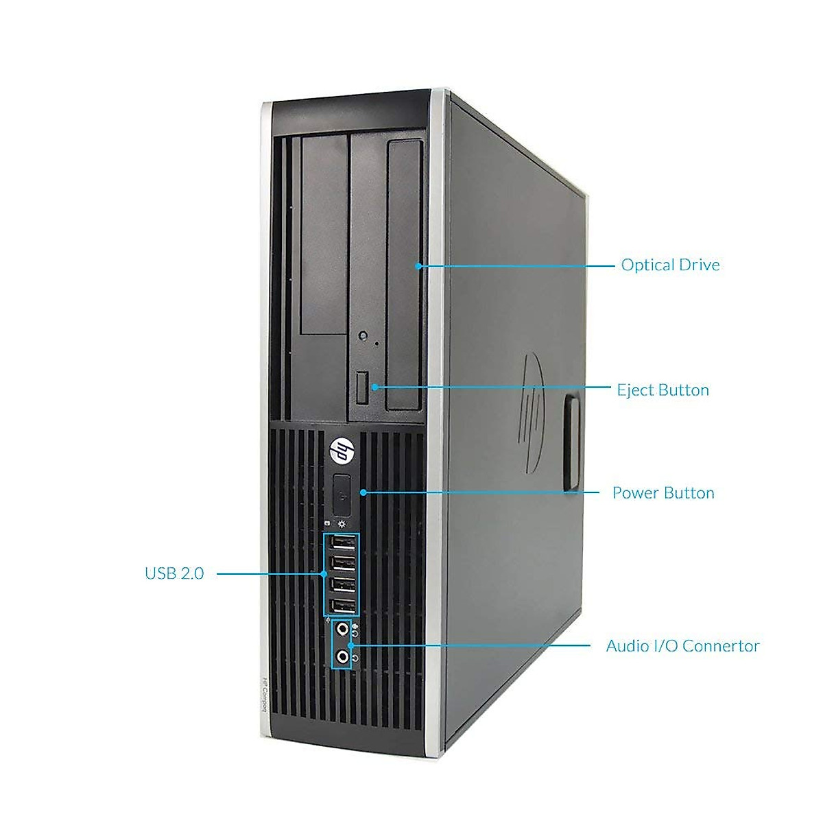 HP Elite 8100 (SFF) Desktop Computer, Intel Core i5, 19 LCD Monitor (Brands May Vary) 8GB RAM, 128GB New SSD, WiFi, Bluetooth, HDMI - Windows 10 Professional (Renewed)