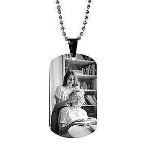 OYEFLY Custom Personalized Photo Picture Text Engraved Necklace Pendant For Lover Couples (1)