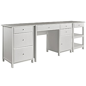 Winsome Wood Delta 3-Pc Set Home Office, White