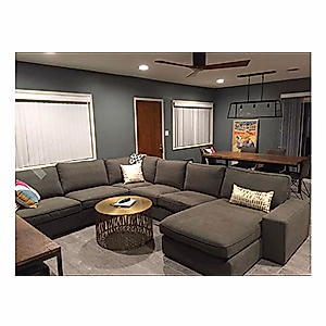 Matthews IR3H-BK-BW-52 Irene Indoor/Outdoor Damp Rated 52" Hugger Ceiling Fan with Remote & Wall Control, Silent DC Motor, 3 Barn Wood Solid Wood Blades, Matte Black