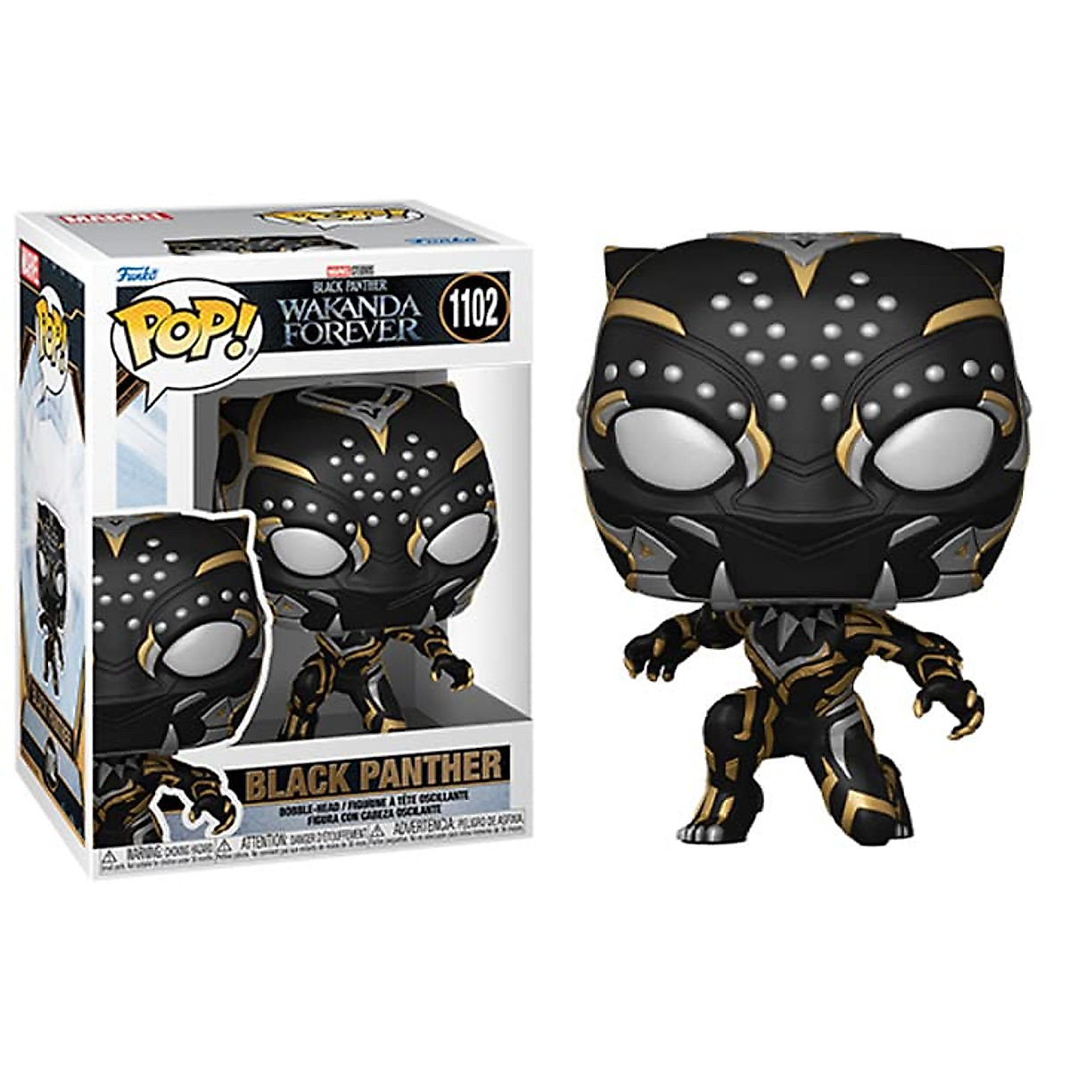 Marvel: Black Panther: Wakanda Forever - Shuri as Black Panther Funko Pop! Vinyl Figure (Bundled with Compatible Pop Box Protector Case), Multicolored, 3.75 inches
