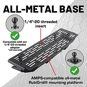 Bulletpoint RubiGrid Metal Dash Mount Phone Holder & Action Camera Mount Compatible with 2021-2024 Ford F-150 and Ford Raptor