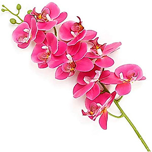 Moldiy Artificial Fake Flowers for Home Garden Party Wedding Decoration (Pink)