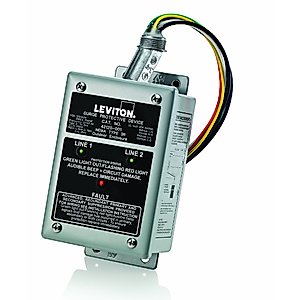 Leviton 42120-1 120/240V Single Phase, Surge Panel, Enhanced Noise Filtering, NEMA 3R Enclosure, UL 1449 3rd Edition Type 2