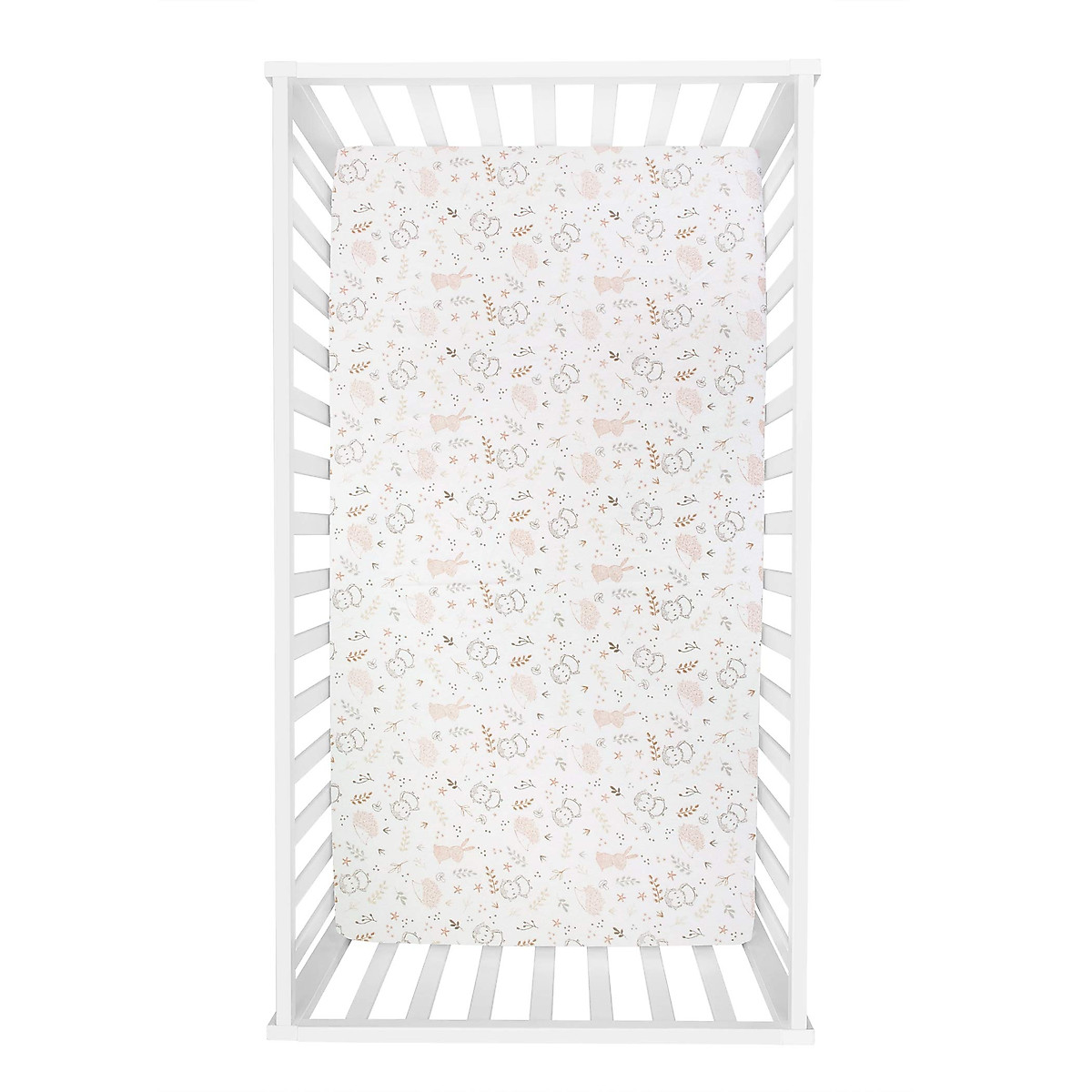 Trend Lab Woodland Friends Flannel Fitted Crib Sheet (103771)