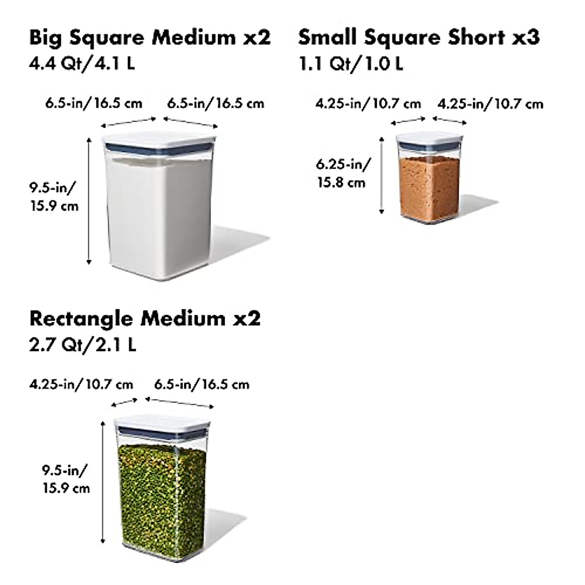 OXO Good Grips 7 Piece POP Container Set