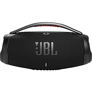 JBL Boombox 3 Waterproof Portable Bluetooth Speaker Bundle with gSport Case and Accessory Pouch (Black)