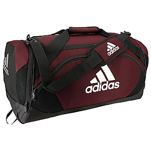 adidas Issue Medium, Durable Travel Duffel Bag for Women or Men, Team Maroon, One Size