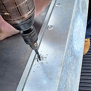 Snappy Tools Ironman 5 piece Quick Change Drill Bit Adapter Set for Metalworking, Fabrication and Installation